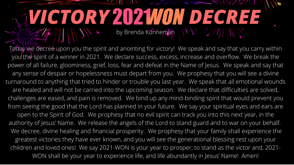 VICTORY 2021-WON DECREE - Hank + Brenda